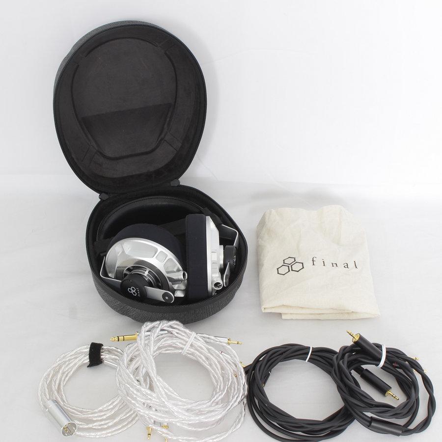 【美品】final D8000 Pro Edition FI-D8PPALS シルバー ヘッドホン ファイナル プロエディション 本体 : リ ...