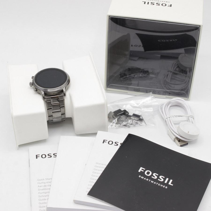 FOSSIL CARLYLE HR ジェネレーション5 FTW4024 スモークステンレススチール スマートウォッチ フォッシル 腕時計 本体 ...