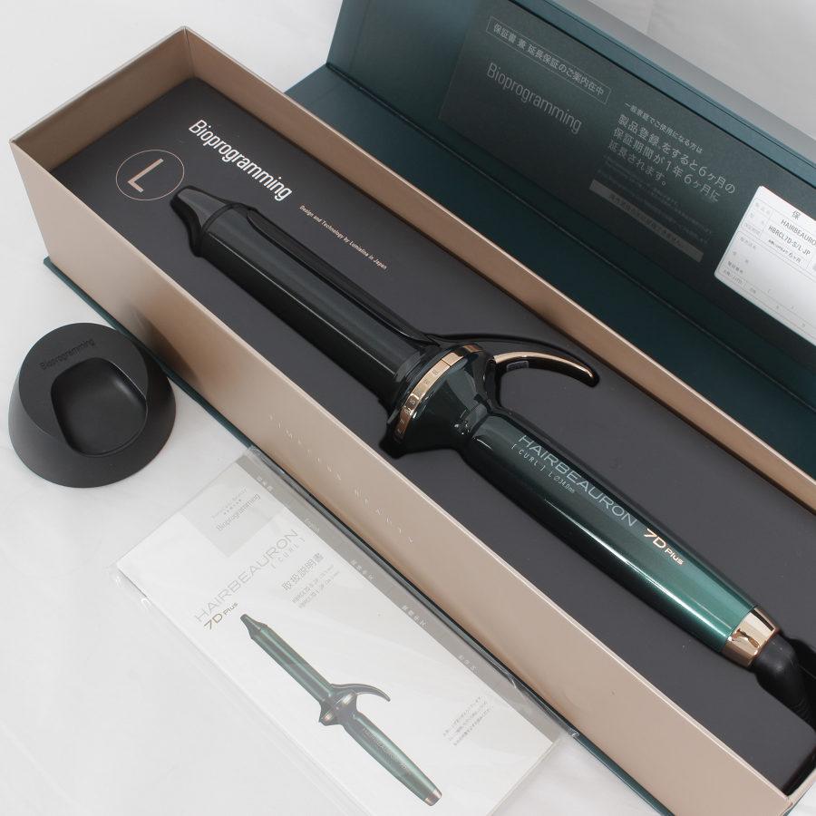 ボーナスストア+5％【美品】ヘアビューロン 7D Plus カール L-type 34.0mm HBRCL7D-L-JP バイオプログラミング ヘアアイロン リュミエリーナ 本体 : リファン ...