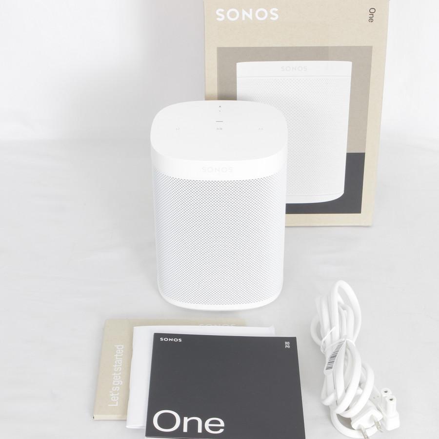 ボーナスストア+5％【美品】Sonos One Gen2 スマートスピーカー ONEG2JP1 ホワイト AirPlay2対応 アレクサ搭載 ソノス ワン 本体 : 034179 : リファン ...