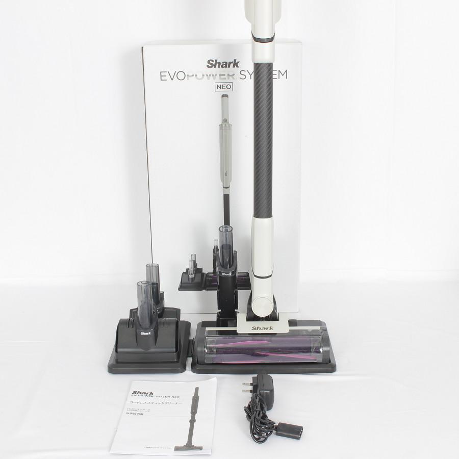 ボーナスストア+5％【美品】Shark EVOPOWER SYSTEM NEO LC200JIV アイボリー サイクロン式 コードレススティッククリーナー シャークニンジャ 掃除機 : リ ...
