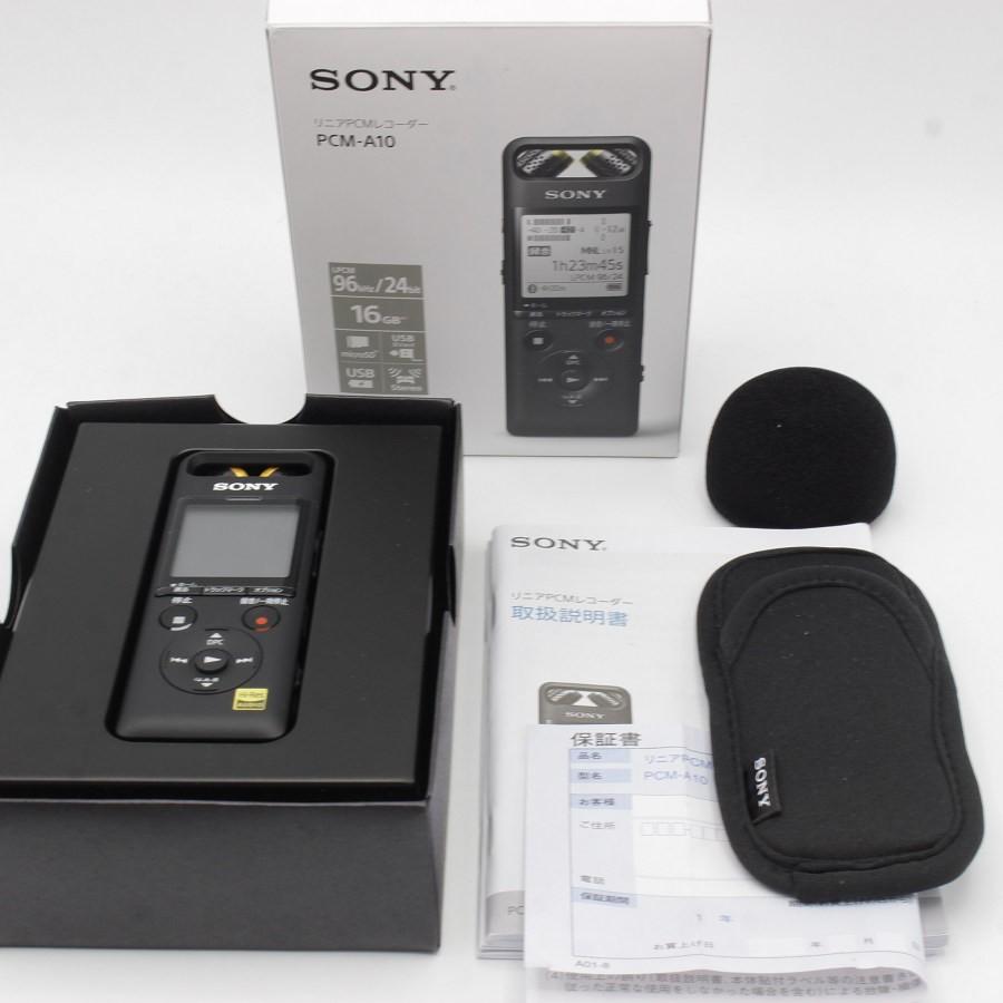 ボーナスストア+5％【美品】SONY PCM-A10 リニアPCM ICレコーダー 16GB ハイレゾ録音再生 ソニー 本体 : リファン ...