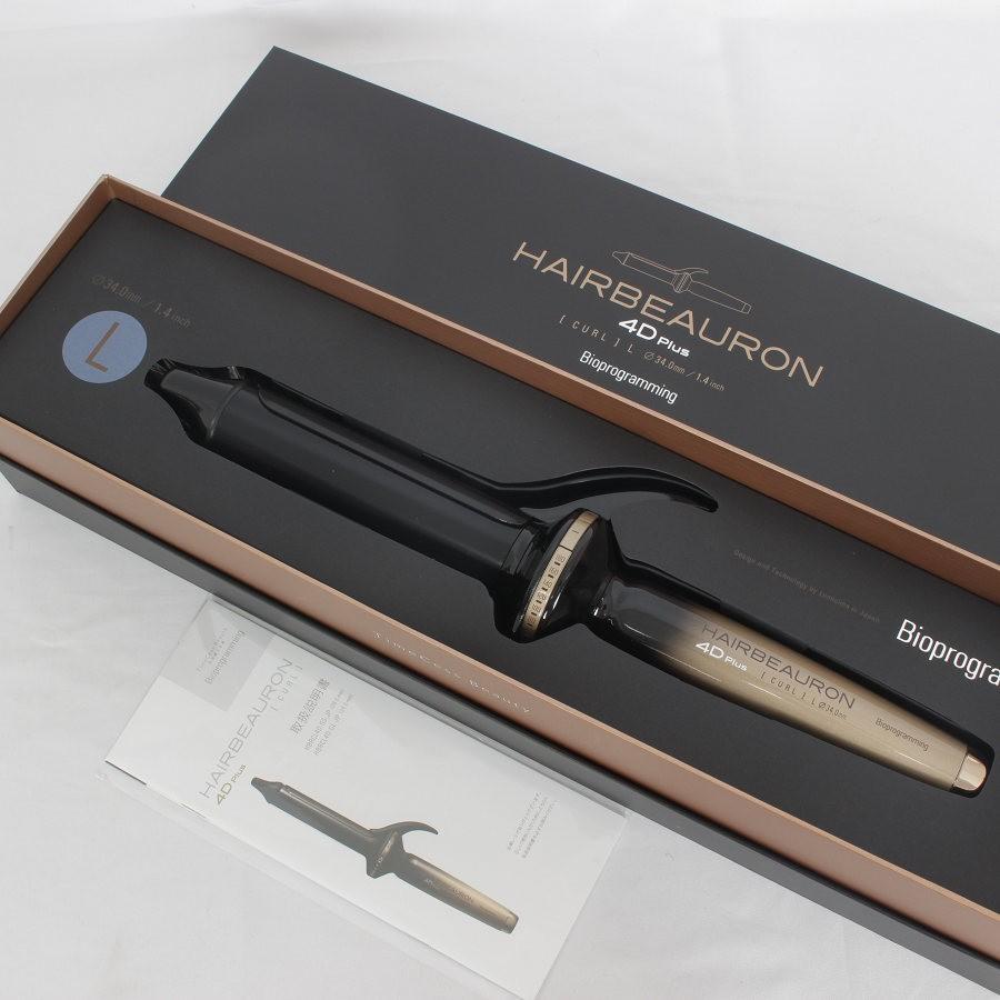 ボーナスストア+5％【新品】ヘアビューロン 4D Plus カール L-type 34.0mm HBRCL4D-GL-JP バイオプログラミング ヘアアイロン コテ 本体 : リファン ...
