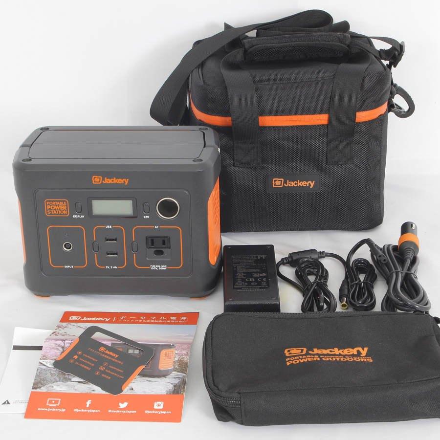 ボーナスストア+5％【美品】Jackery 400 PTB041 専用バッグ付き 大容量 ポータブル電源 112200mAh/400Wh 蓄電池 非常用電源 ジャクリ 本体 : リファン ...