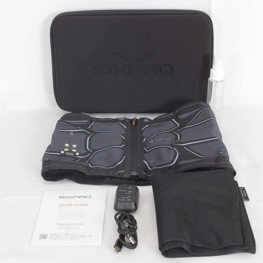 ボーナスストア+5％【美品】MTG SIXPAD Powersuit Core Belt SE-BS-00B-M ホームジム対応モデル Mサイズ シックスパッド パワースーツ コアベルト 本体 ...