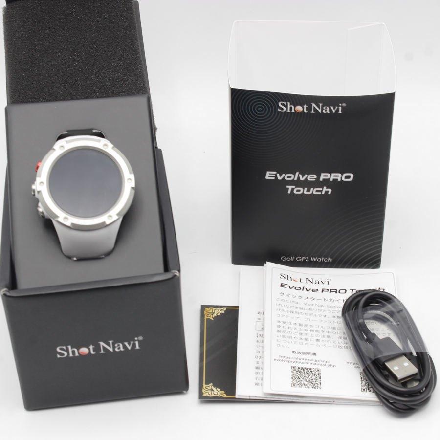 【ボーナスストア+5％】ShotNavi Evolve PRO Touch White 腕時計型GPSゴルフナビ 距離測定器 ショットナビ エボルブ プロ タッチ 本体 : リファン ...