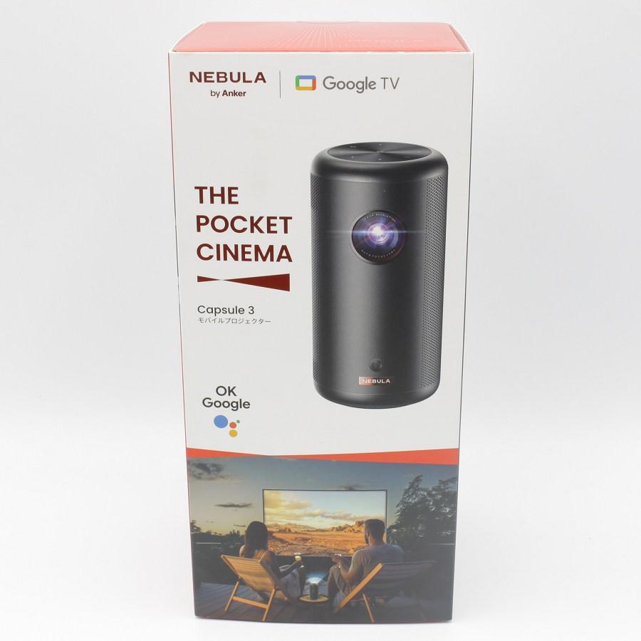 ボーナスストア+5％【美品】Anker Nebula Capsule 3 D2425N11 ブラック モバイルプロジェクター フルHD ...