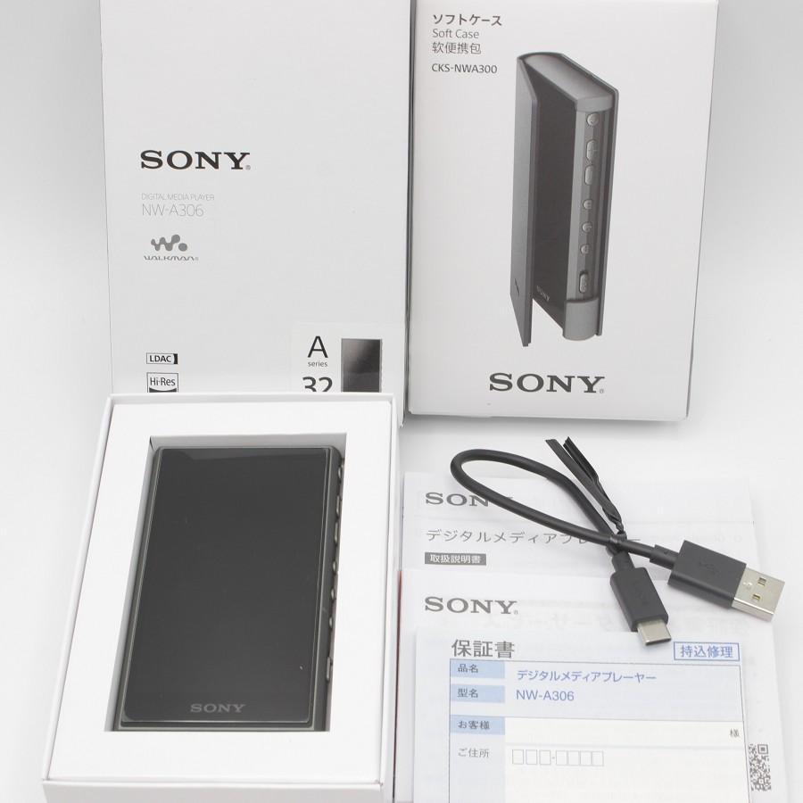 ボーナスストア+5％【美品】SONY WALKMAN NW-A306-H 32GB グレー A300シリーズ ハイレゾ音源対応 Android 12搭載 ソニー ウォークマン 本体 : リ ...