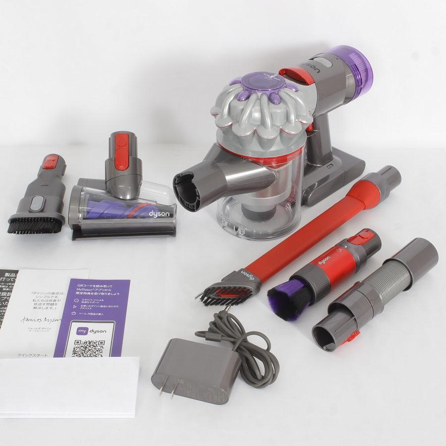 ボーナスストア+5％【美品】Dyson V8 Focus Clean HH15 シルバー/シルバー サイクロン式ハンディクリーナー ダイソン ...