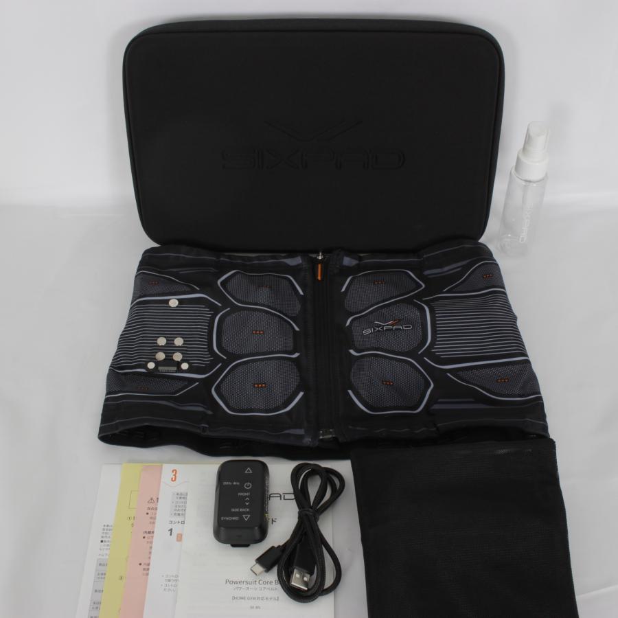 ボーナスストア+5％【美品】MTG SIXPAD Powersuit Core Belt SE-BS-00B-M ホームジム対応モデル Mサイズ シックスパッド パワースーツ コアベルト 本体 ...