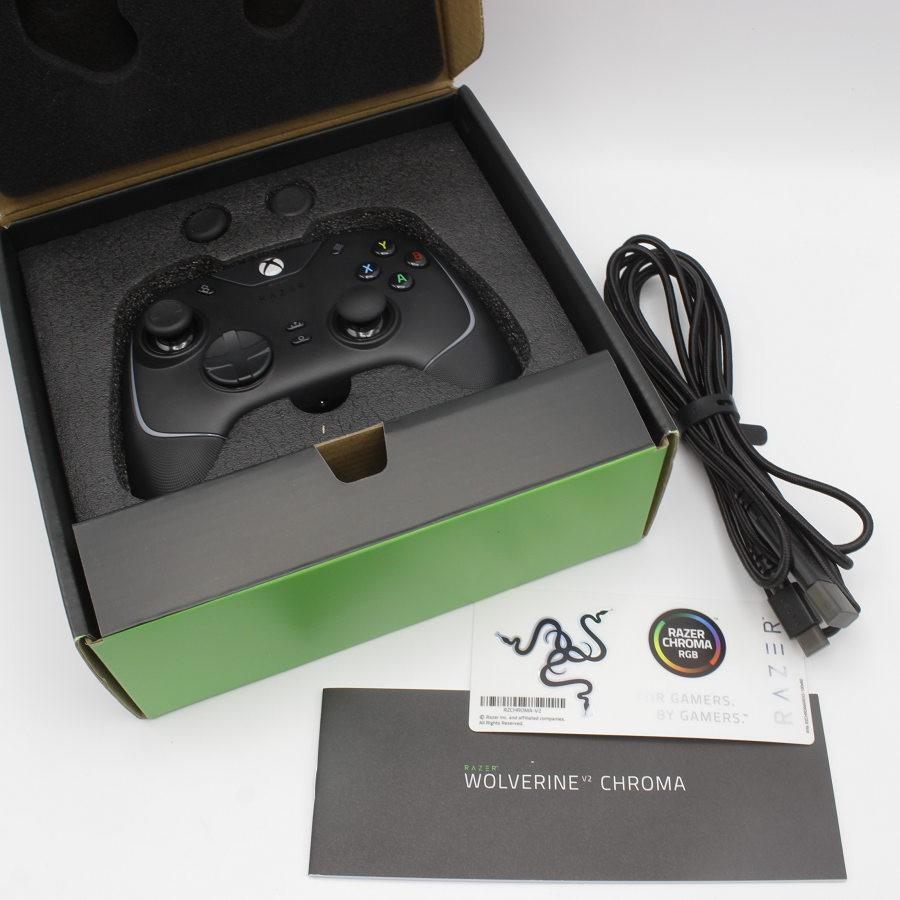 ボーナスストア+5％【美品】Razer Wolverine V2 Chroma RZ06-04010100-R3M1 ゲームパッド ...