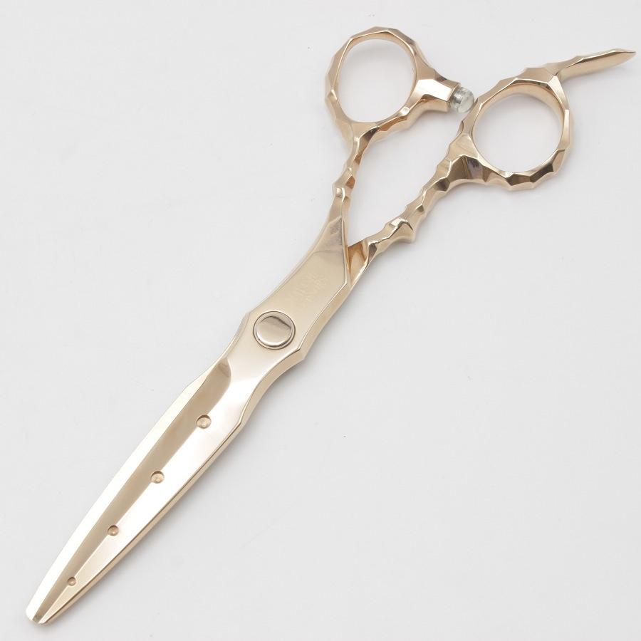 ボーナスストア+5％【美品】ハヤシシザース HYS-MAX67-KRETER-αH-6.0 MARK-IV ピンクゴールド カットシザー 6インチ 両剣刃 3Dハンドル : リファン ...