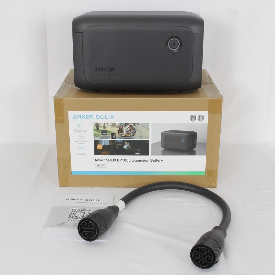 ボーナスストア+5％【美品】Anker Solix BP1000 A1761111-85-70 ブラック 拡張バッテリー 1056Wh ...