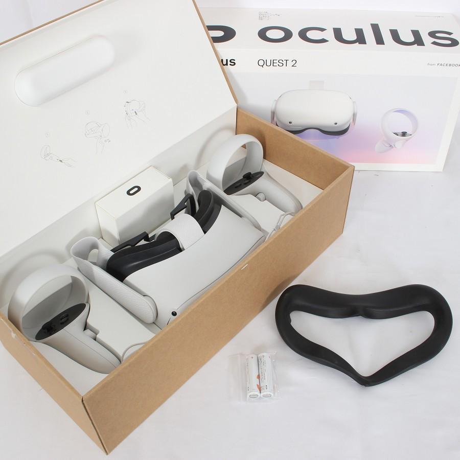 ボーナスストア+5％【美品】Oculus Quest2 64GB VR ヘッドマウントディスプレイ ヘッドセット オキュラスクエスト2 301-00352-01 メタ 本体 : リファン ...