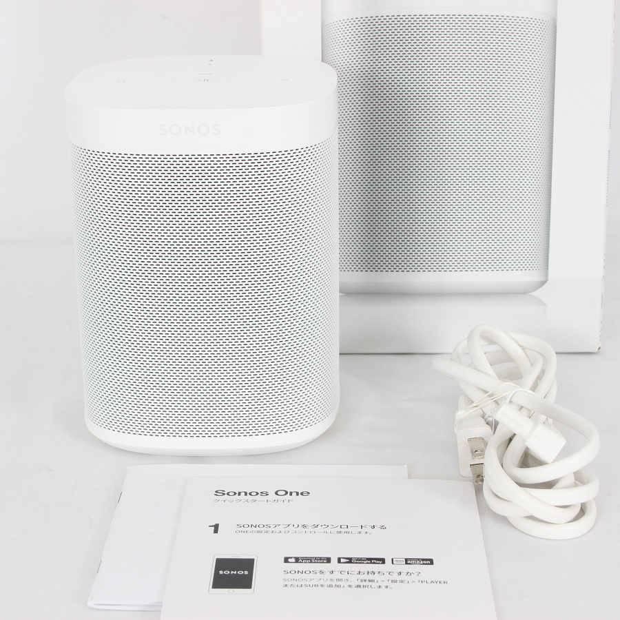 ボーナスストア+5％【美品】Sonos One Gen2 スマートスピーカー ONEG2JP1 ホワイト AirPlay2対応 アレクサ搭載 ソノス ワン 本体 : リファン Yahoo ...