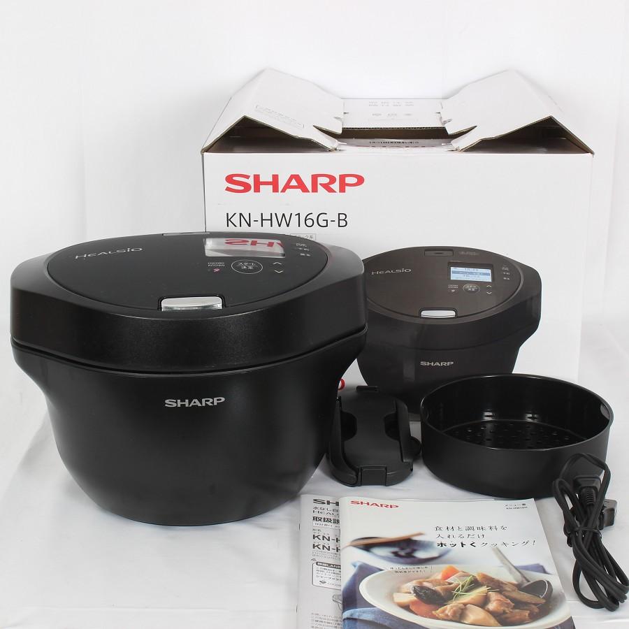 【ボーナスストア+5％】シャープ ヘルシオ ホットクック KN-HW16G-B 水なし自動調理鍋 ブラック系 圧力鍋 SHARP 本体 : リファン Yahoo!ショップ - 通販 ...
