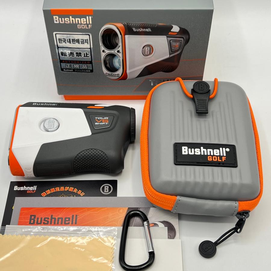 ボーナスストア+5％【美品】Bushnell PINSEEKER TOUR V6 SHIFT JOLT ゴルフ用レーザー距離計 ブッシュネル ピンシーカーツアー シフトスリムジョルト 本体 ...
