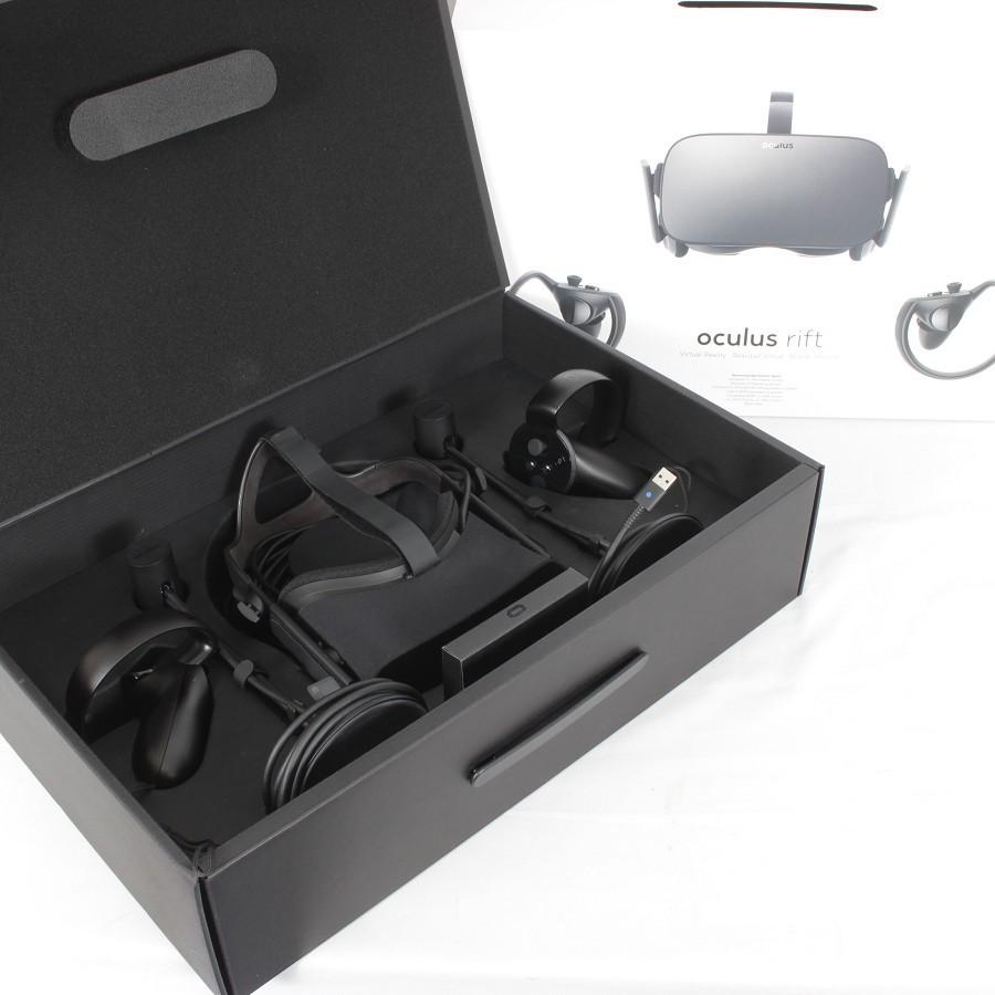 【美品】Oculus Rift CV1 Touchコントローラー同梱版 VR ヘッドマウントディスプレイ ヘッドセット オキュラスリフト 本体 ...
