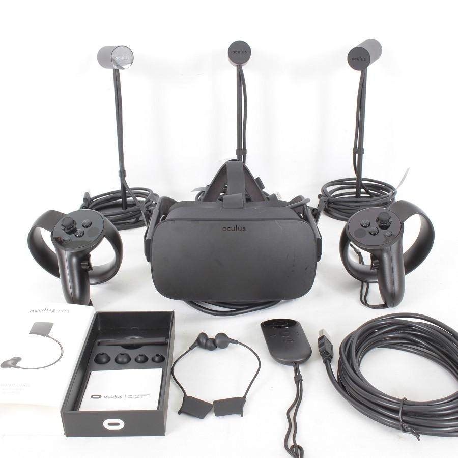 Oculus Rift CV1 Touchコントローラー＋リモコン＋センサー3個＋イヤホン付き オキュラスリフト 本体 : リファン ...