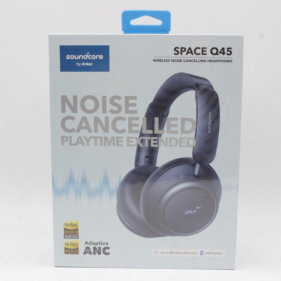 ボーナスストア+5％【新品未開封】ANKER Soundcore Space Q45 A3040031 ネイビー ワイヤレスヘッドホン ...