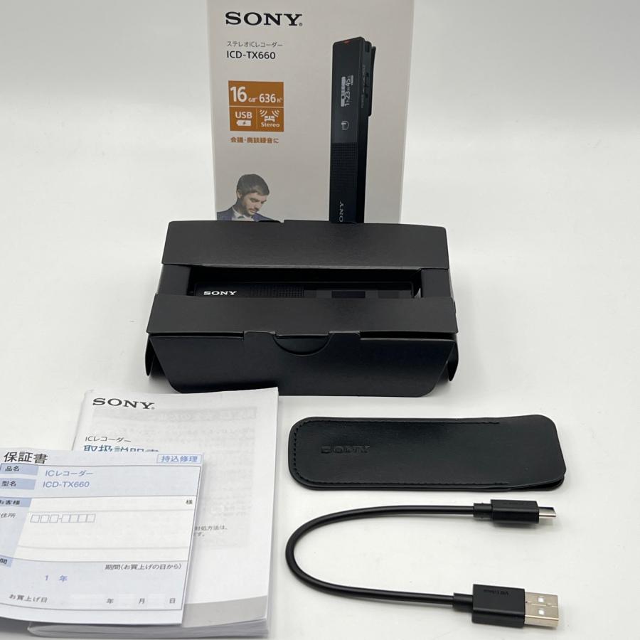 ボーナスストア+5％【新品】SONY ICD-TX660 ICレコーダー 16GB ブラック ソニー 本体 : リファン Yahoo!ショップ - 通販 - Yahoo!ショッピング