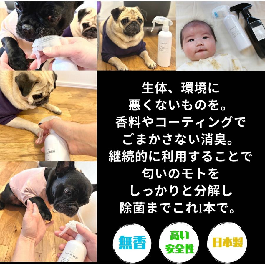 【クーポン】3本 ニオワンタイ 425ml 消臭スプレー 除菌・消臭 瞬間消臭 消臭剤 無香料 天然成分のみ ノンアルコール 空間 部屋用 トイレ 匂い消し 加齢臭 : レガーロ ...