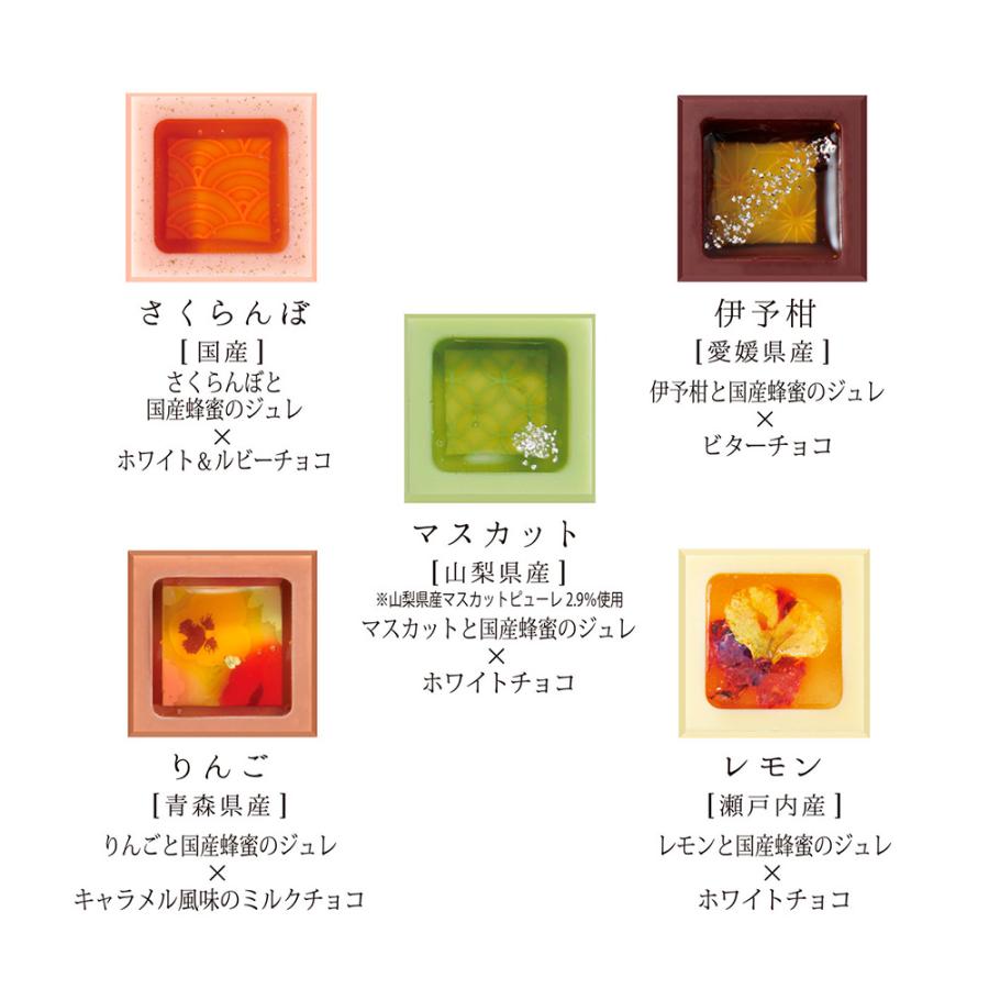 ベルアメール BEL AMER 京都別邸 瑞穂のしずく 国産果実と蜂蜜5コ 袋付き チョコレート チョコ バレンタインデー 2025 バレンタイン 贈答 ギフト : mizuhohuru-tu ...