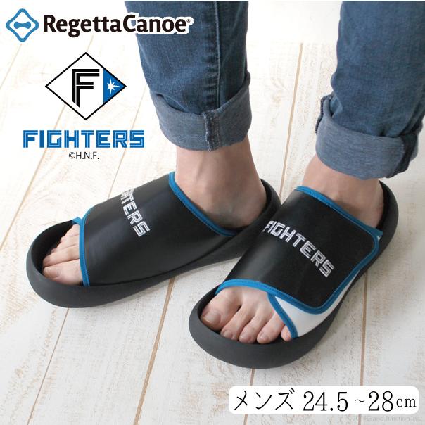 Regetta Canoe リゲッタ カヌー サンダル メンズ 北海道 日本ハム ファイターズ コラボ ベルクロ カバー コンフォート プロ ...