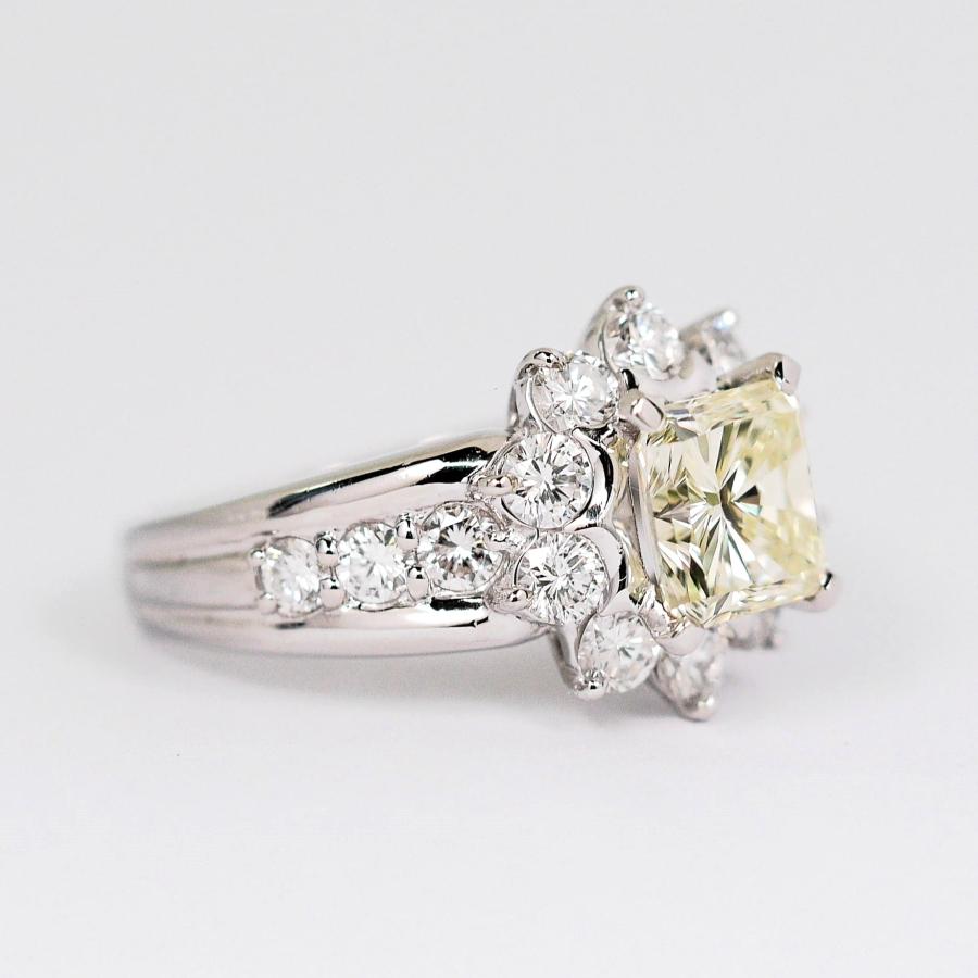 ライトイエローダイヤモンド1.77ct VS2 CGL ダイヤモンド1.20ct プラチナリング : REGGINA - 通販 - Yahoo!ショッピング