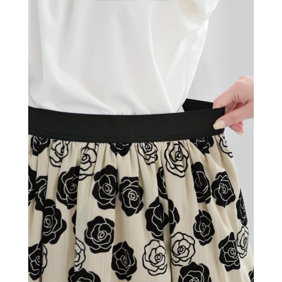 REGINA RISURRE 【ジョリ ローズ スカート】春 夏 秋 冬 ALL きれいめ キレイめ ミセス エレガント 七五三 お宮参り お呼ばれ ママ 膝下 お家洗い可 30代 40代 ...