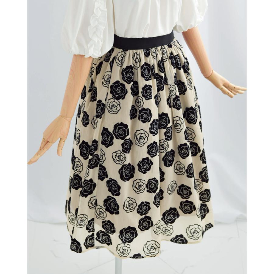 REGINA RISURRE 【ジョリ ローズ スカート】春 夏 秋 冬 ALL きれいめ キレイめ ミセス エレガント 七五三 お宮参り お呼ばれ ママ 膝下 お家洗い可 30代 40代 ...