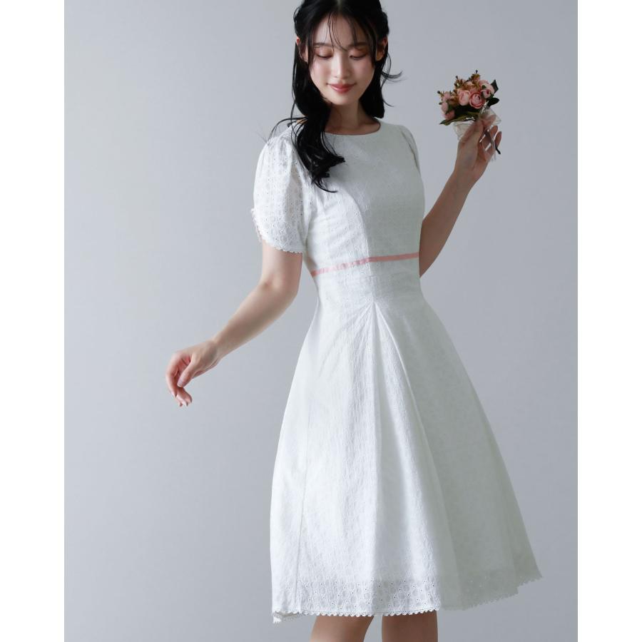 REGINA RISURRE スペシャリテ【リリー ワンピース】春 夏 秋 きれいめ キレイめ 膝下 半袖 レース コットン お家洗い可 30代 40代 50代 レディース レジーナ リスレ ...