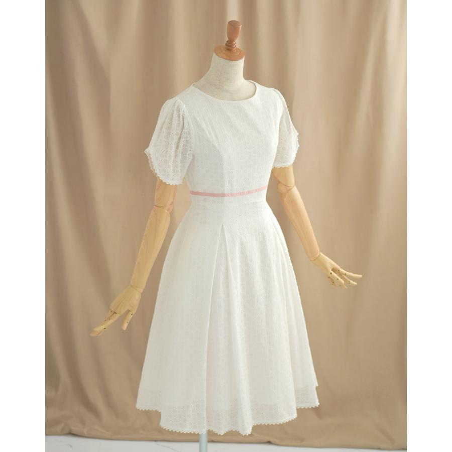 REGINA RISURRE スペシャリテ【リリー ワンピース】春 夏 秋 きれいめ キレイめ 膝下 半袖 レース コットン お家洗い可 30代 40代 50代 レディース レジーナ リスレ ...