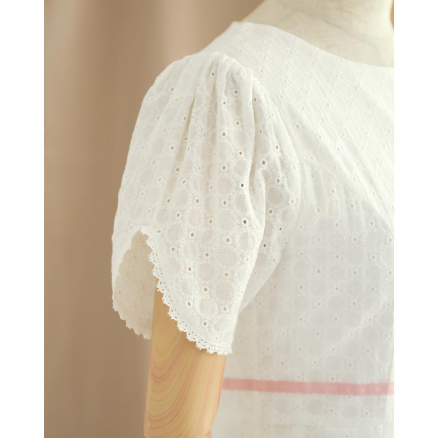 REGINA RISURRE スペシャリテ【リリー ワンピース】春 夏 秋 きれいめ キレイめ 膝下 半袖 レース コットン お家洗い可 30代 40代 50代 レディース レジーナ リスレ ...