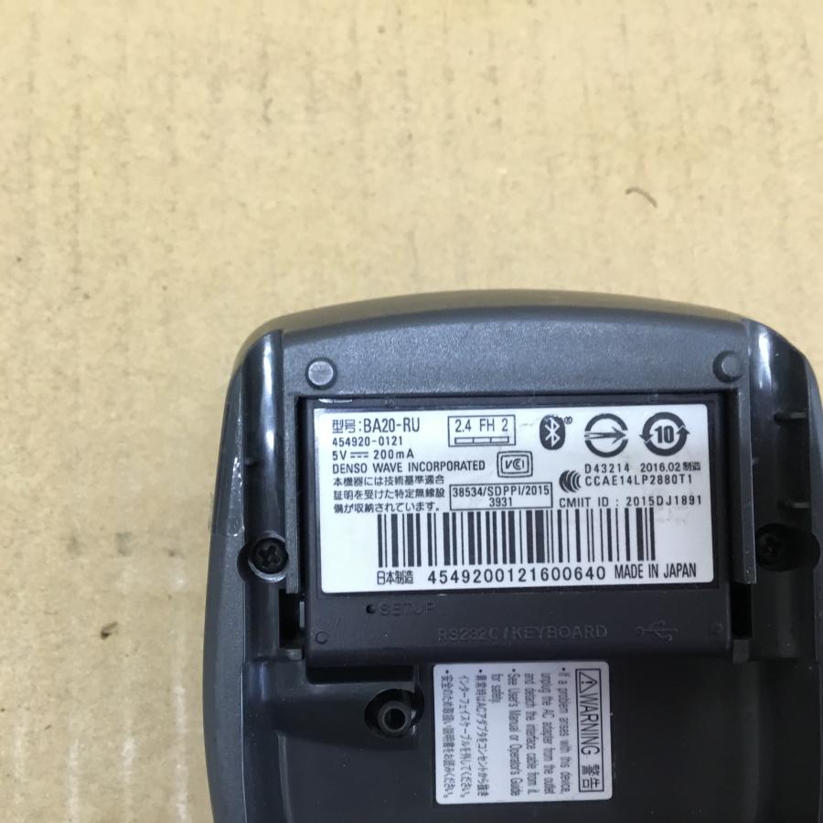 DENSO AT27QB-SB バーコードリーダー Bluetoothモデル充電器(CH-AT10L)デンソーウェーブ 通信ユニット(BA20 ...