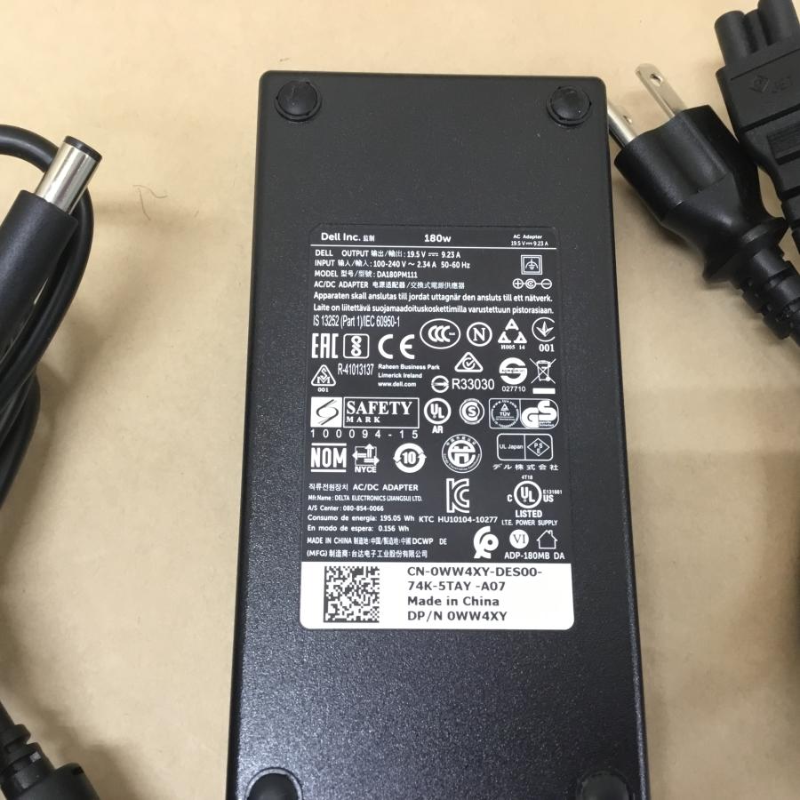 DELL ACアダプター ADP-180MB B 19.5V~9.23A 180W DA180PM111 Dell G3 17 3779 G5 ...