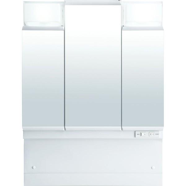 INAX 【MPV1-753TXJ】 LIXIL ミラーキャビネット PVシリーズ 3面鏡 LED照明 間口750mm 全高1850mm用 洗面化粧台 くもり止めコートなし【メーカー直送品 ...
