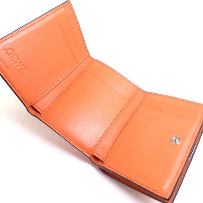 LOEWE ロエベ （LOEWE） アナグラム トライフォールド 6cc ウォレット コンパクト 三つ折り 財布 C821TR2X02 オレンジ（中古） : Brandshop Reine ...