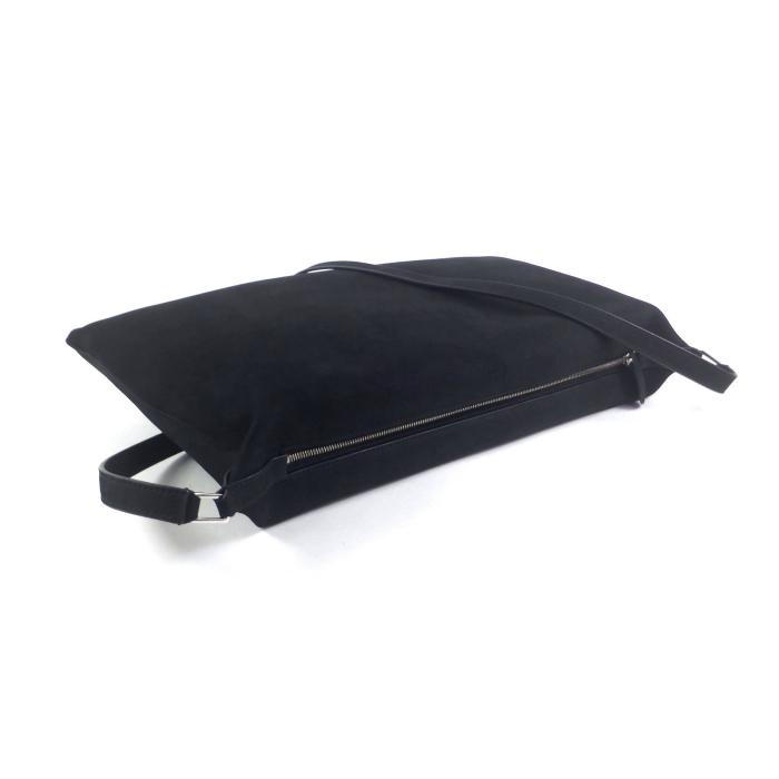 ザ・ロウ （The Row） Large Morgan Bag ラージモーガン ヌバッグ ショルダー バッグ ブラック W1428（新品 ...