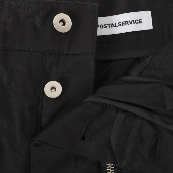 トリプルエフポスタルサービス （FFF-POSTAL-SERVICE） ジップデザイン ワイド ロング パンツ ボトムス 28 ブラック ...