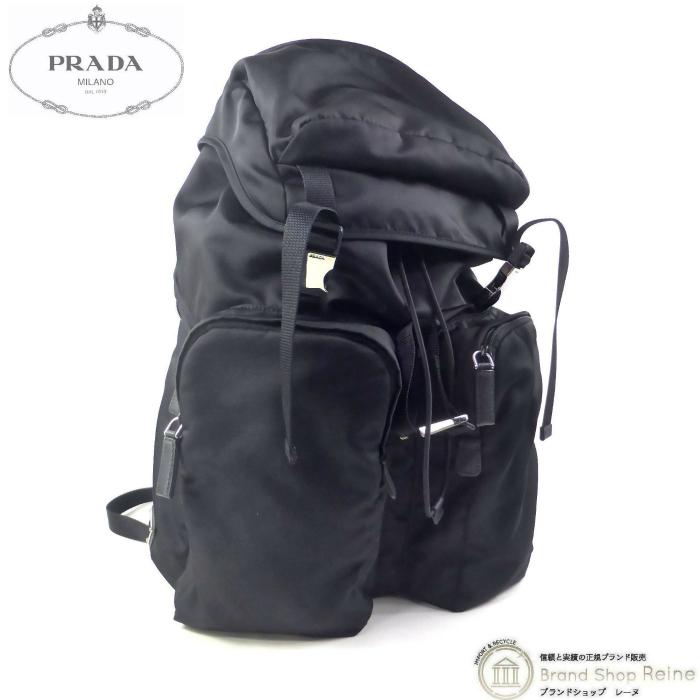 PRADA プラダ （PRADA）サフィアーノ ナイロン ファブリック バックパック リュック 2VZ136 NERO メンズ（中古） : Brandshop Reine - 通販 ...