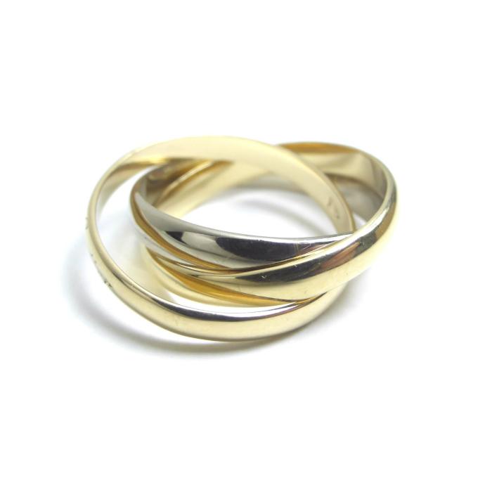 カルティエ （Cartier） トリニティ 3連 K18 リング 750PG×750YG×750WG 指輪 ＃53 ゴールド 6.4g（中古） : 24-045771 : Brandshop ...