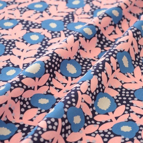 TT-kippisシーチング生地 飛ぶ花Lentokukka（ブルー）カットクロス110cm×50cm（1枚）日本製 商用利用OK : クラフト手芸レネット - 通販 - Yahoo!ショッピング