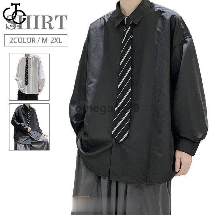 韓国ファッション メンズ シャツ カジュアルシャツ トップス 秋服 ビッグシルエット 長袖シャツ オーバーサイズ : q0930-jc-ld41 : メープルショップ - 通販 - Yahoo ...