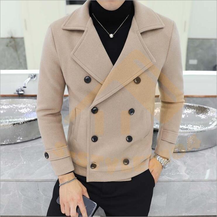 ピーコート メンズ メンズ 冬 無地 アウター 冬物 冬服 防寒 新作 : q1204-dywy-rm309 : メープルショップ - 通販 - Yahoo!ショッピング