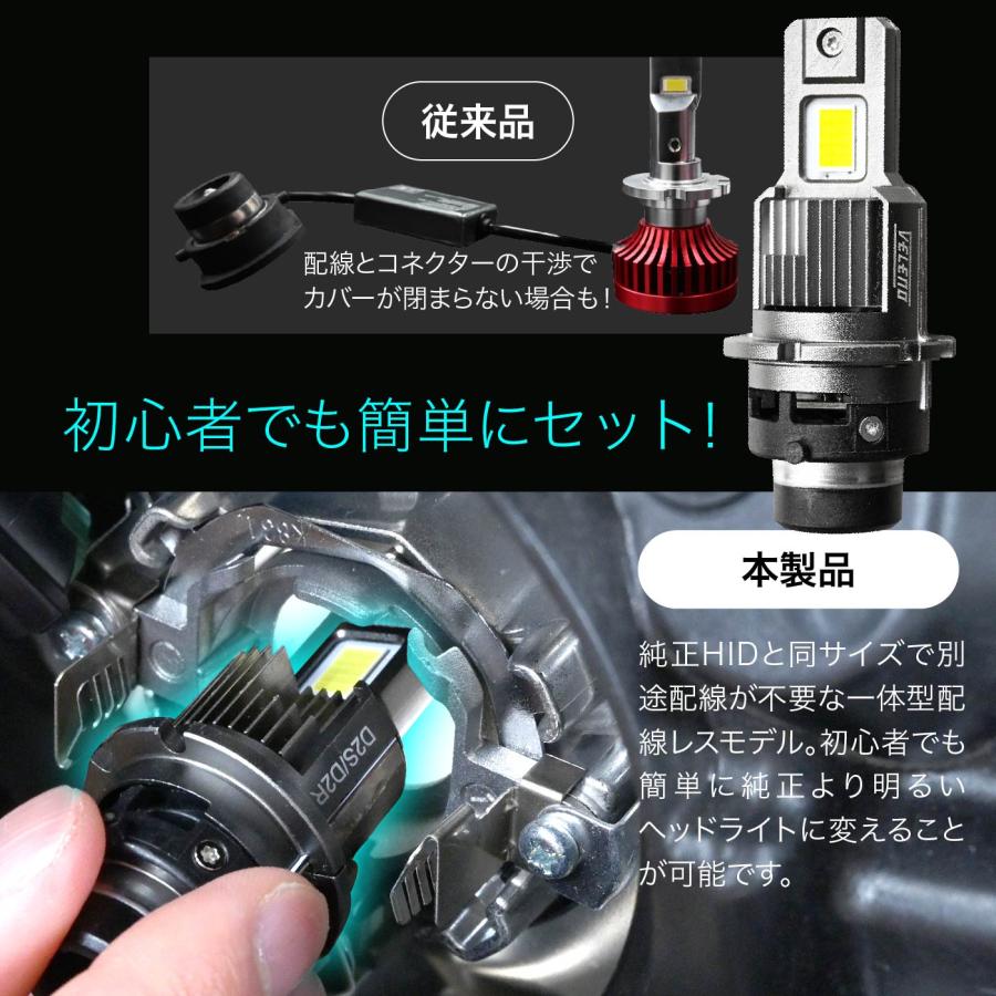 VELENO エルグランド H16.8〜R2.9 E51 E52 専用 LEDヘッドライト 9400lm ロービーム LED ヘッドライト 車検対応 純正交換 12V 24V 特許取得済み ...