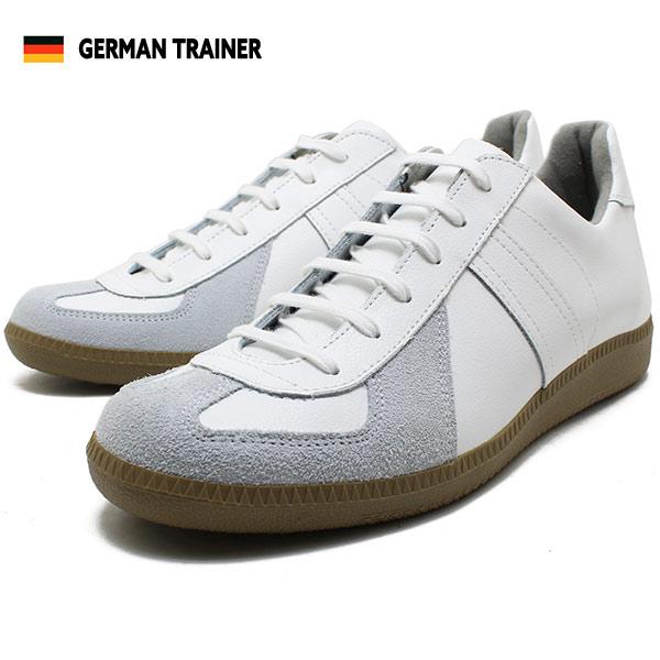 GERMAN TRAINER ＃1183 ホワイト ジャーマントレーナー レザースニーカー チェコ製 BW SOLE 大人スニーカー 本革 ...