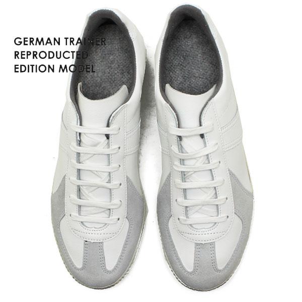 GERMAN TRAINER ＃1183 ホワイト×ホワイト ジャーマントレーナー レザースニーカー スロバキア製 大人スニーカー 本革 BW SOLE : Relaaax - 通販 ...