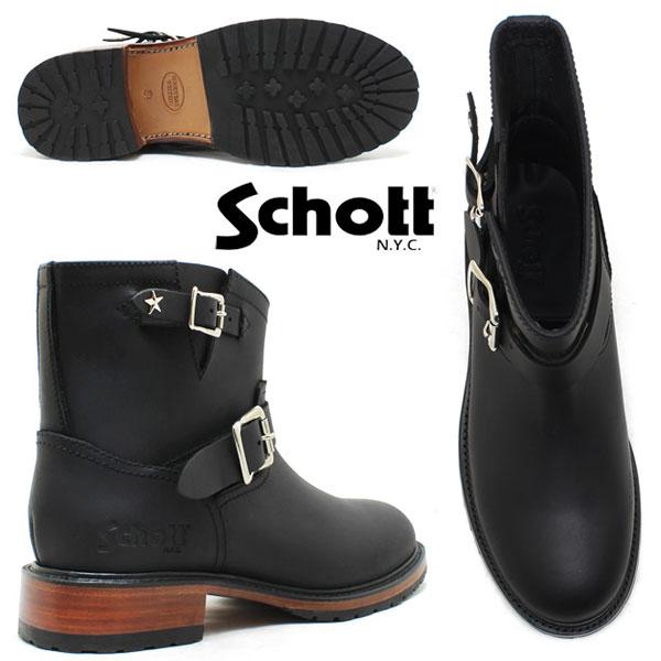 SCHOTT（ショット） ショートエンジニアブーツ Short Engineer boots ワンスターコレクション One Star ...