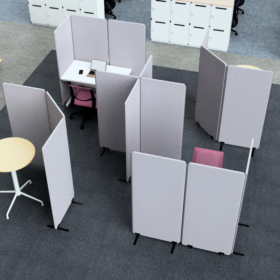 TOKIO 吸音パーティション PT21F-1670 W2180 D350 H1650 間仕切り 仕切り 個室 個室ブース 集中ブース 吸音 ...